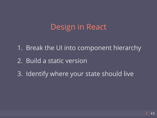 How to Design in React | PPT