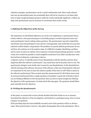 How to design questionnaire | DOC | Educational Assessment | Education