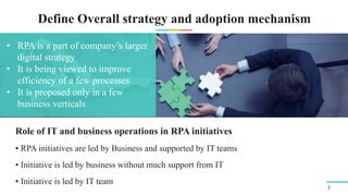 How to design RPA performance metrics | PPTX | Robotics | Technology & Computing