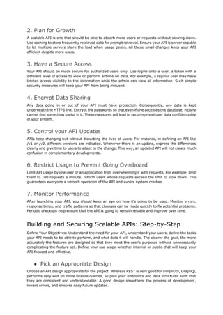How to Design Scalable and Secure APIs: Essential Considerations for 2025 | PDF
