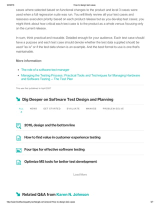 How to design test cases | PDF