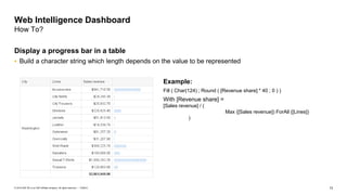 How to design web intelligence reports that behave like real dashboards ...