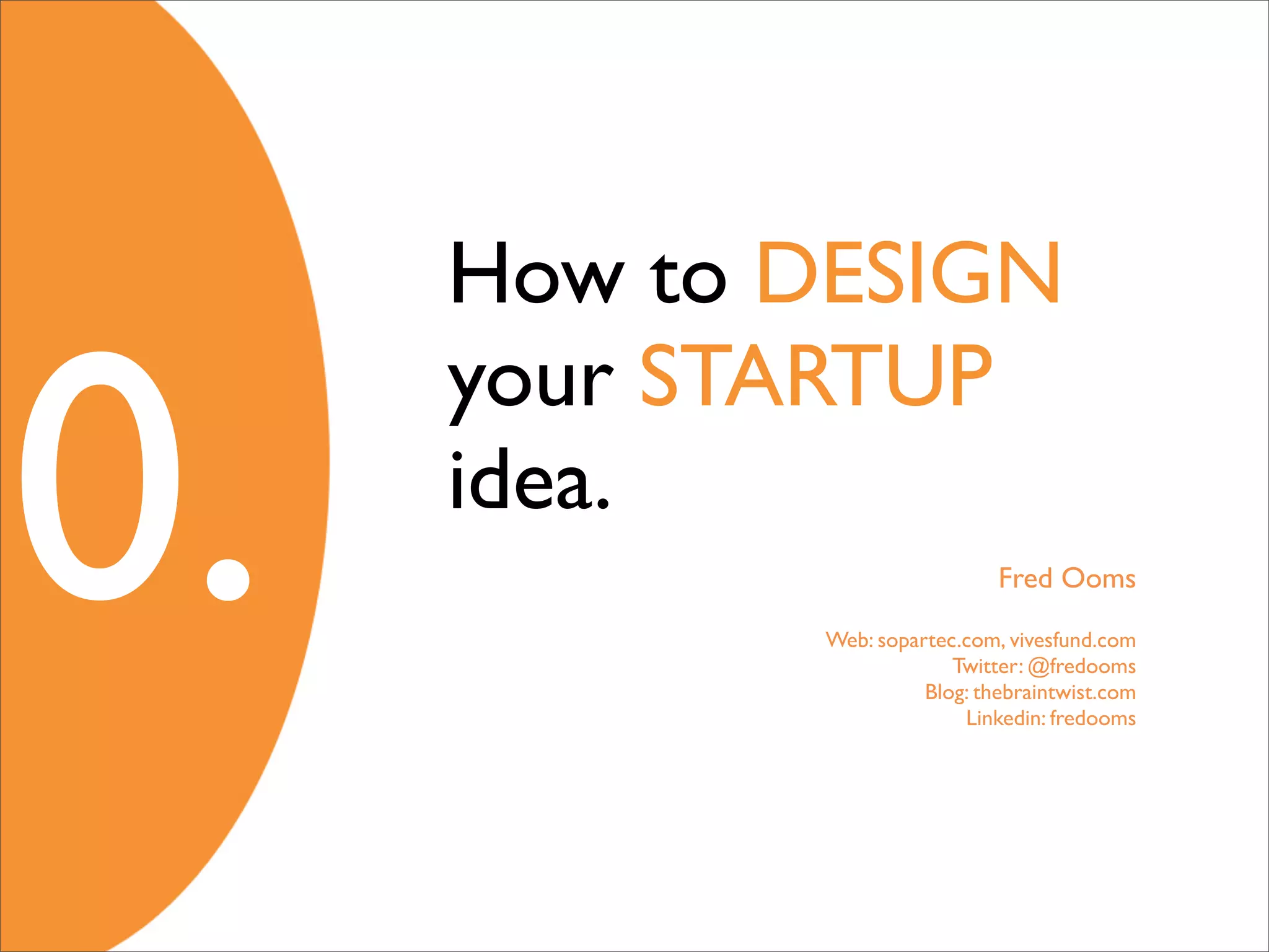 How to design your startup idea | PDF