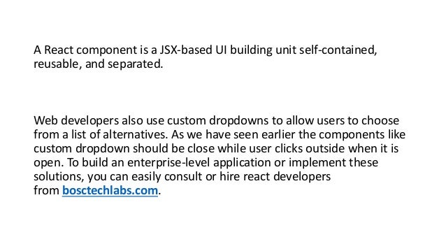 How To Detect A Click Outside A React Component Pptx