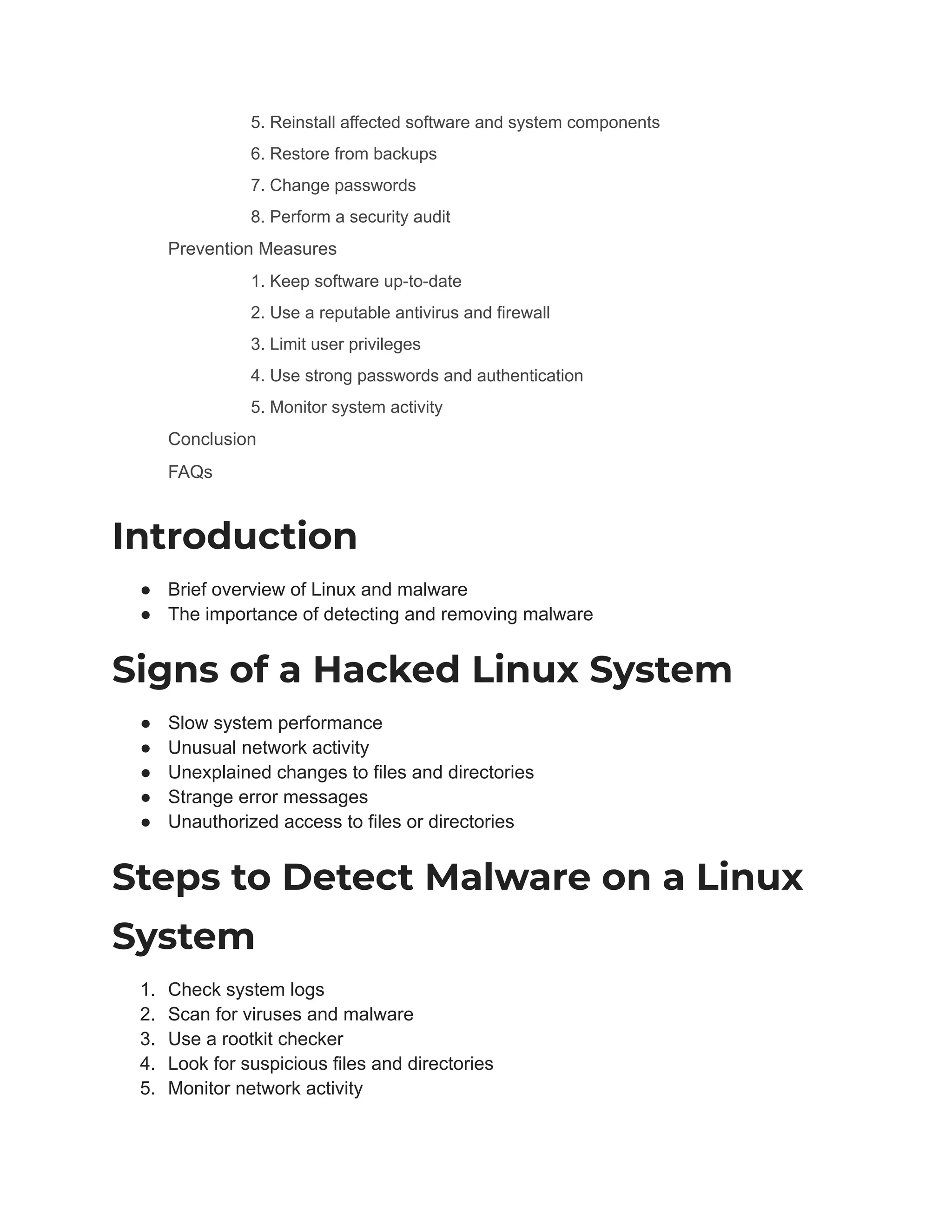 How to Detect and Remove Malware from a Hacked Linux System.pdf