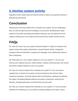 How to Detect and Remove Malware from a Hacked Linux System.pdf