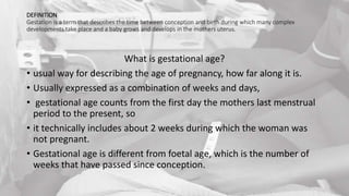 How to determine gestational age of pregnancy | PPTX
