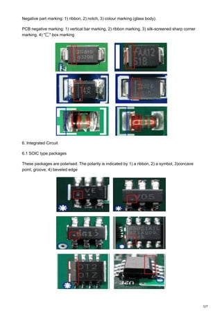 How to determine the polarity of smd components like a pro | PDF