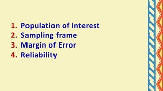 How to determine the sample population | PDF