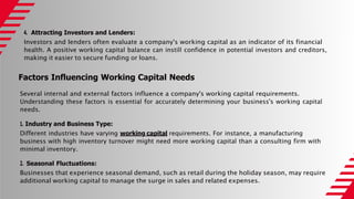 How to Determine Your Working Capital Needs | PDF