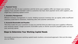 How to Determine Your Working Capital Needs | PDF