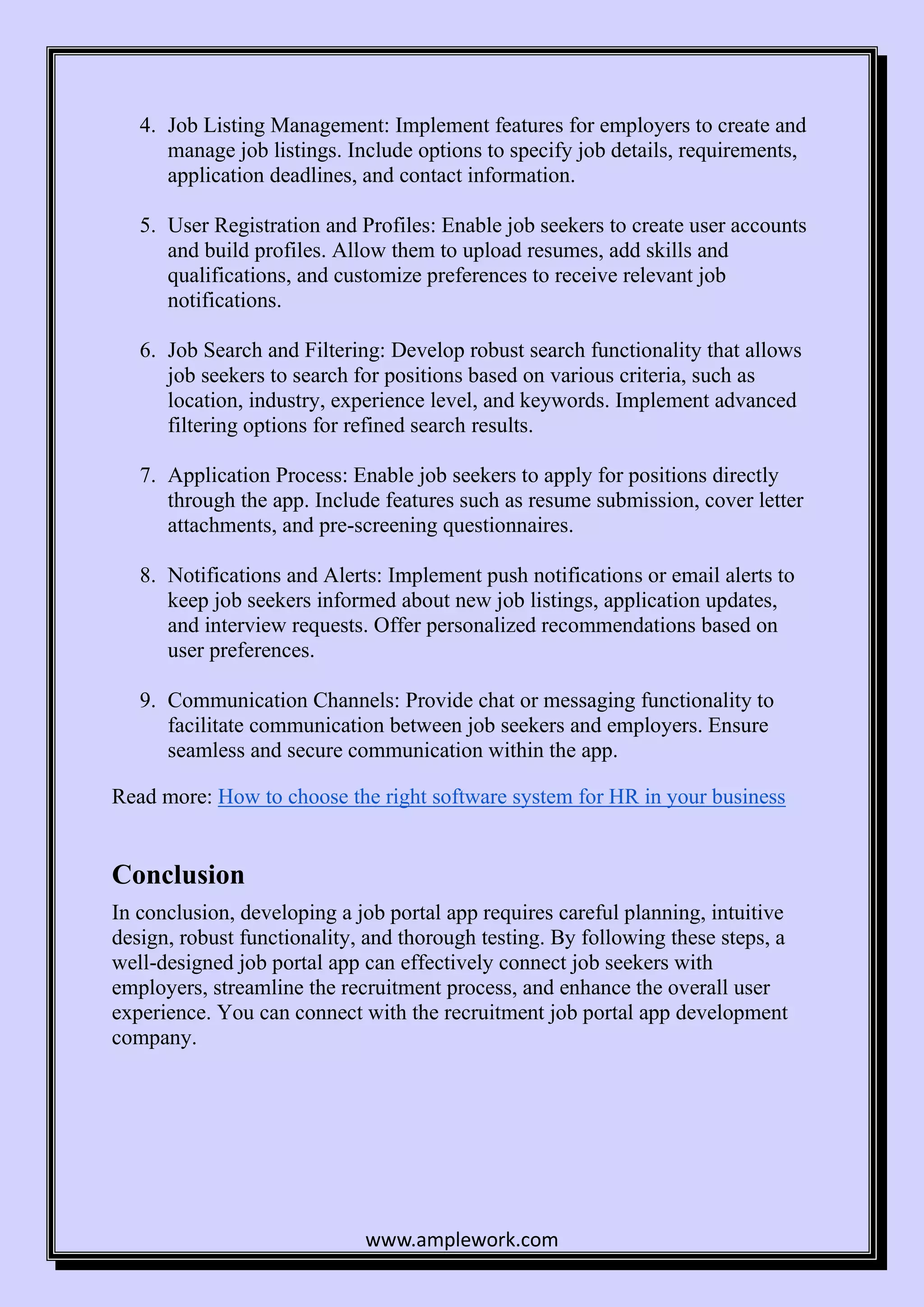 How To Develop a Job Portal App Like Indeed? | PDF