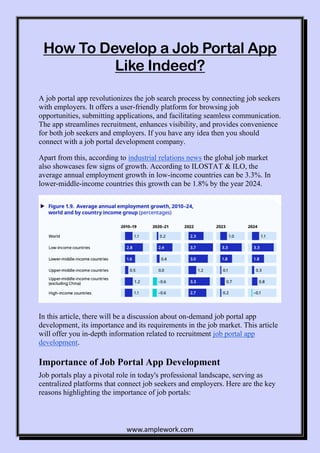 How To Develop a Job Portal App Like Indeed? | PDF | Resume Writing and ...