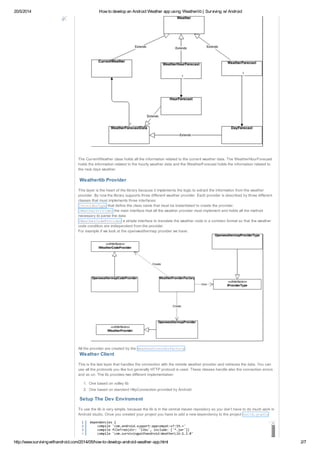 How to develop an Android Weather app using Weatherlib | PDF