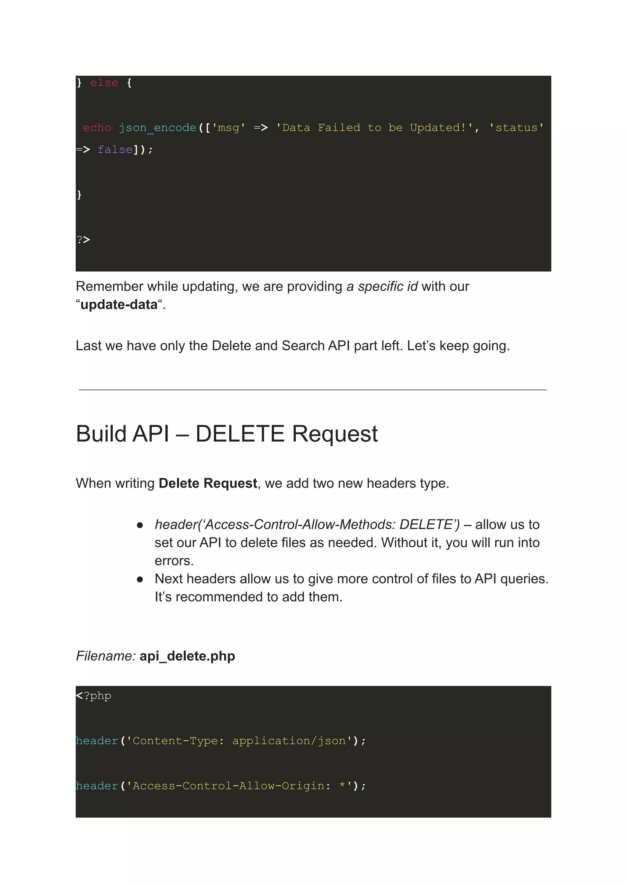 How To Develop An Api With Php Json And Postman In 9 Stepspdf Web