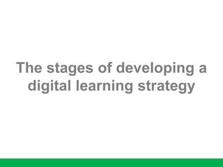 How to develop an e learning strategy | PPT