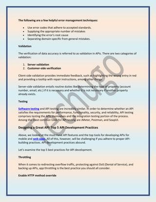 How to Develop APIs - Importance, Types, Tools, Terminology, and Best ...