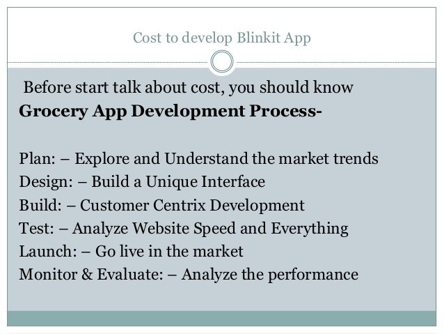 How to develop app like blinkit? | PPTX | Computer Software and Applications | Computing