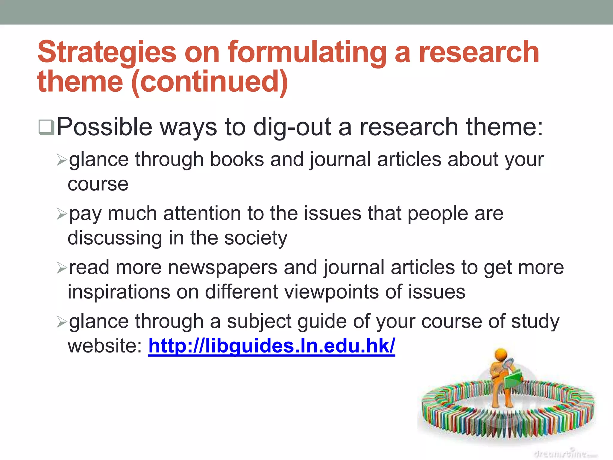 How to develop a research topic | PPTX