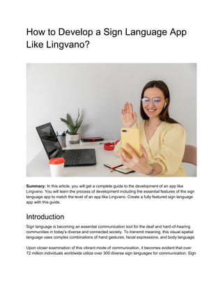 How to Develop a Sign Language App like Lingvano.pdf