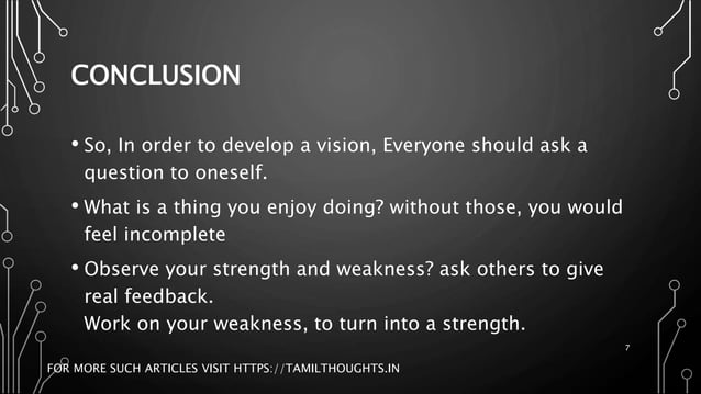 How to develop a vision? | PPTX