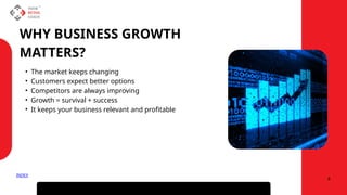 How to Develop Business Growth Strategies and Manage Growth | PPTX