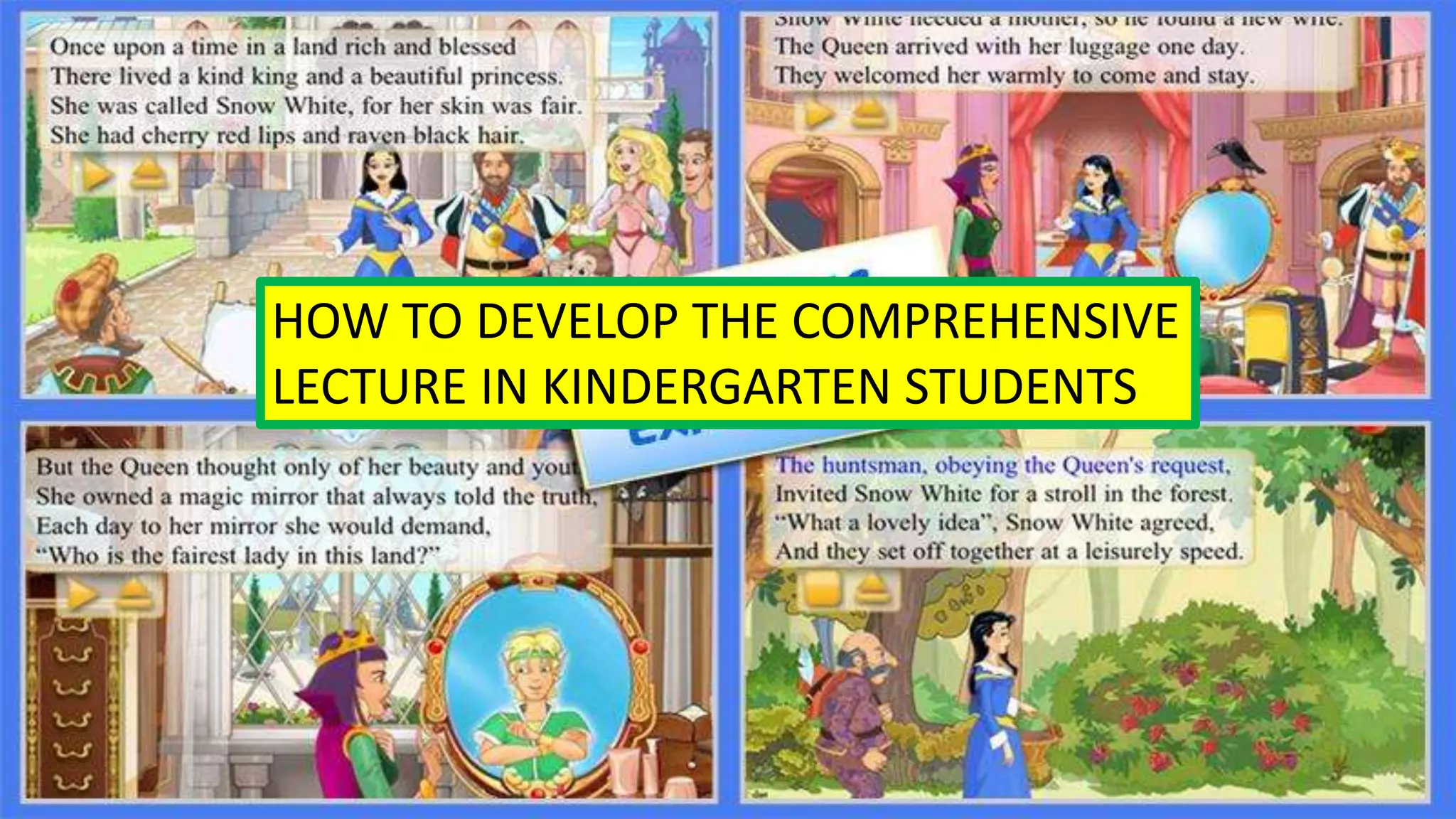How to develop comprehension lecture in kindergarten students | PPT