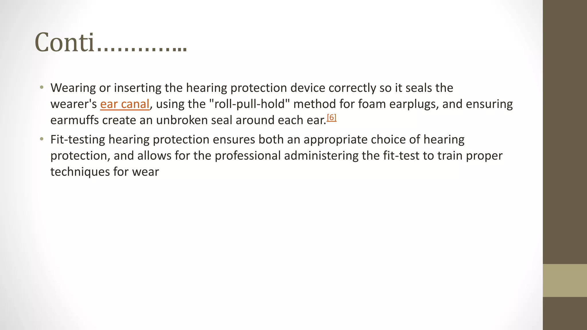 How to develope hearing conservation program | PPTX