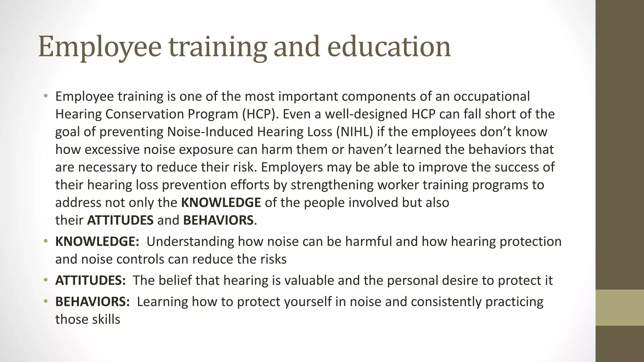 How to develope hearing conservation program | PPTX