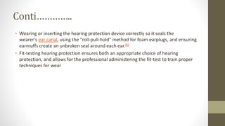 How to develope hearing conservation program | PPTX