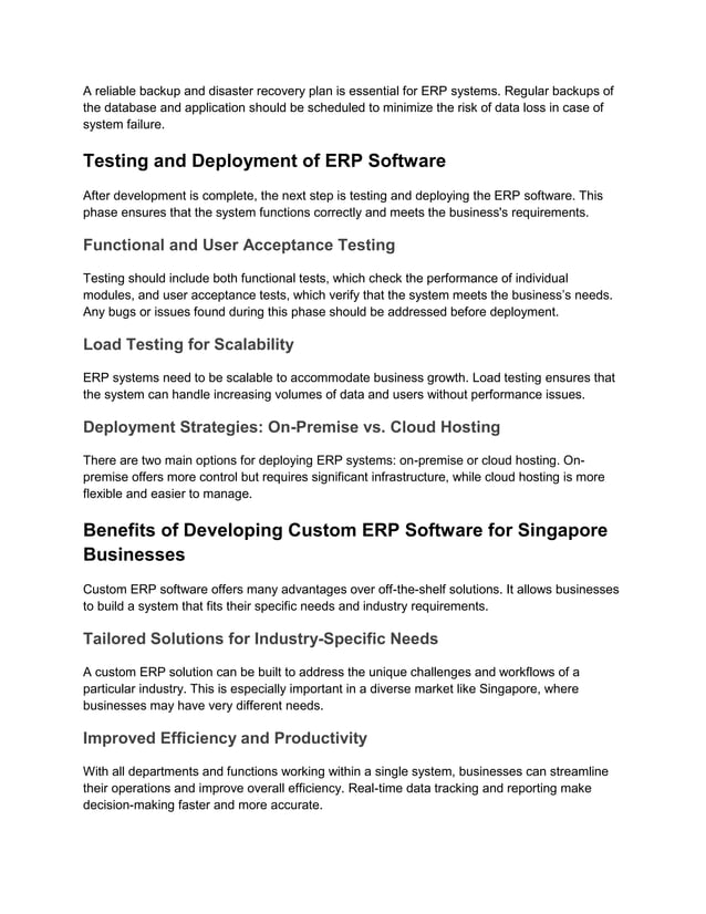 Step-by-Step Guide to ERP Software Development with PHP for Singapore ...
