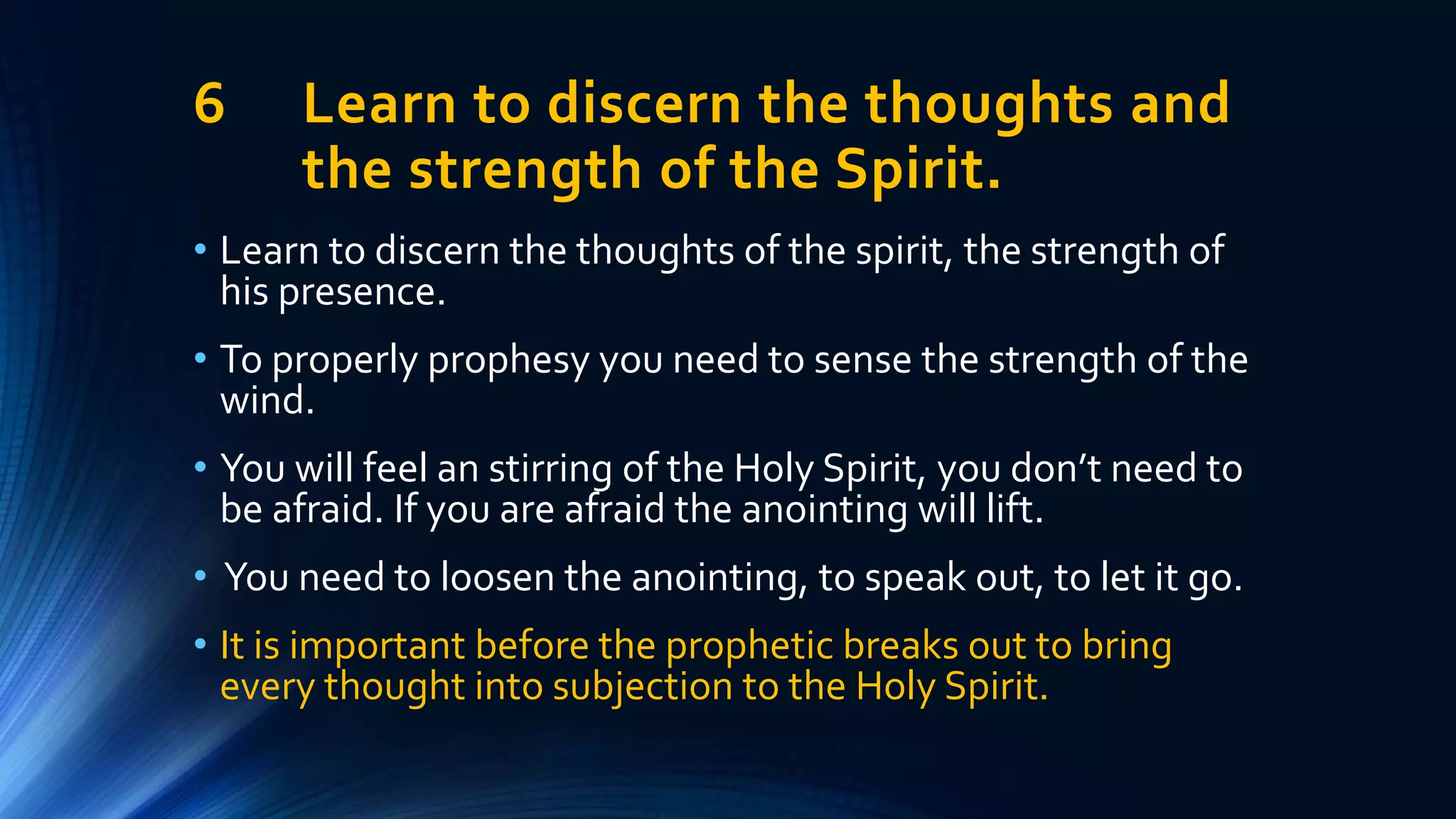 How to develop the Prophetic | PPT
