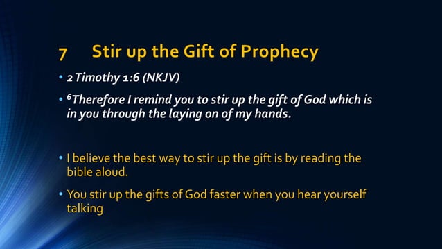 How to develop the Prophetic | PPT
