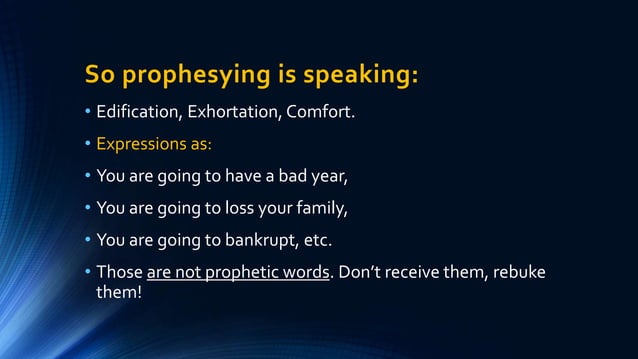 How to develop the Prophetic | PPT