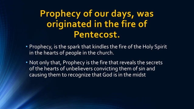 How to develop the Prophetic | PPT