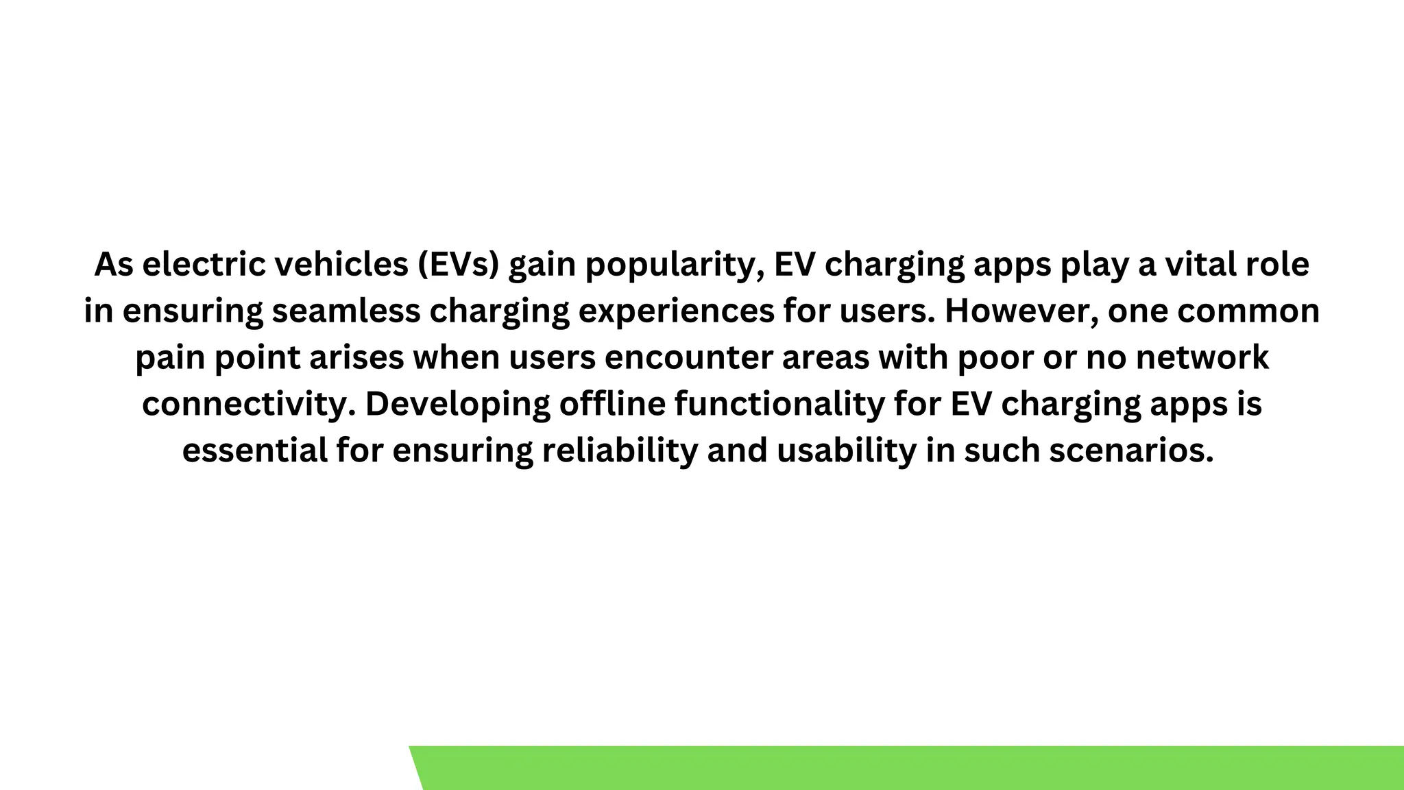 How to Develop Offline Functionality for EV Charging Apps | PPT