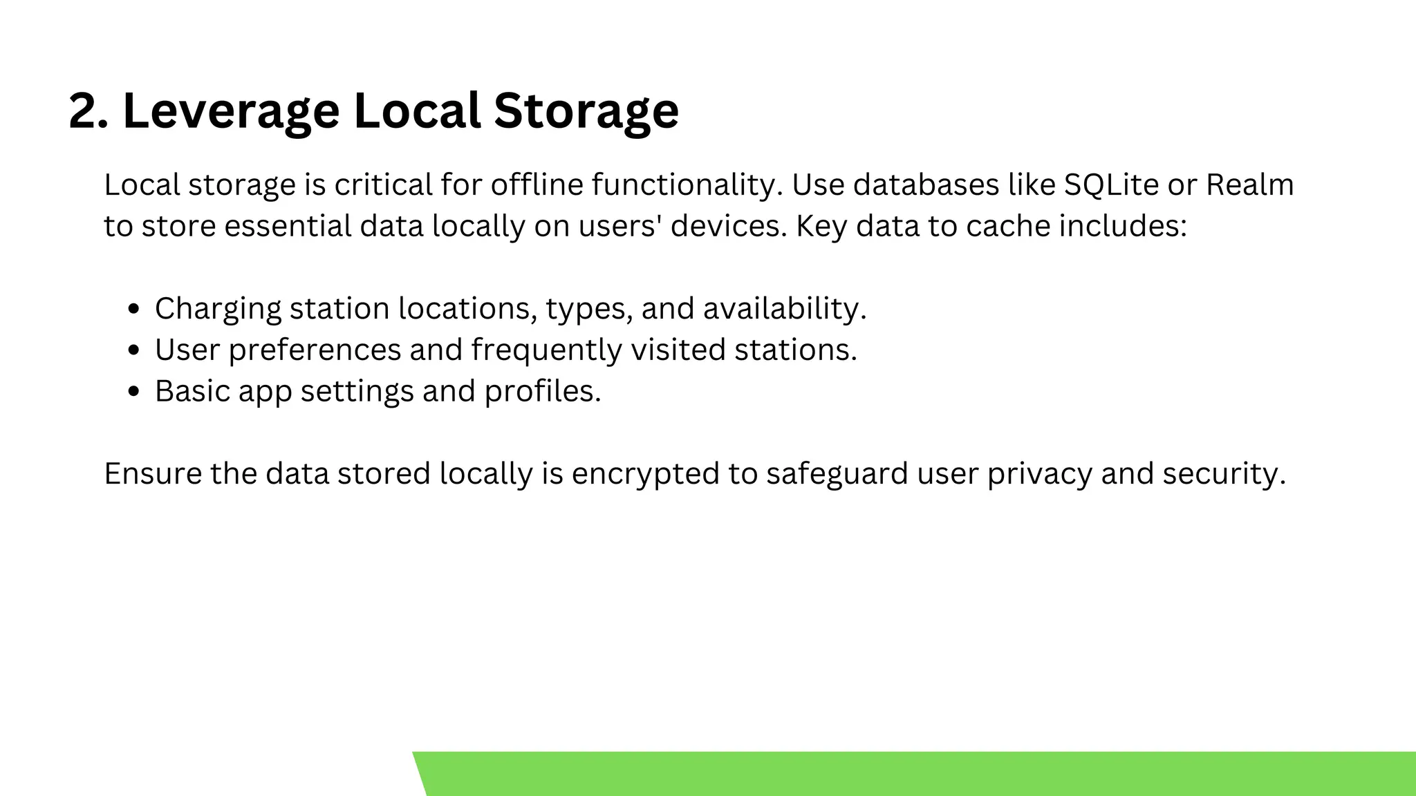 How to Develop Offline Functionality for EV Charging Apps | PDF