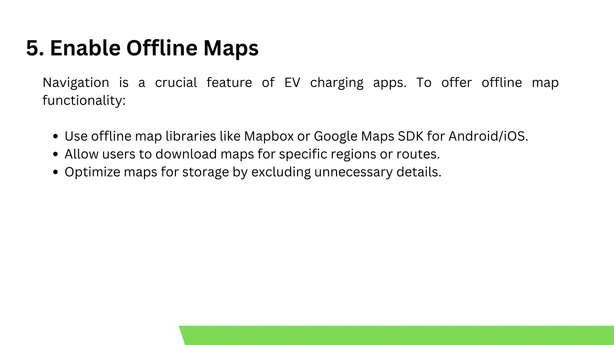How to Develop Offline Functionality for EV Charging Apps | PPT