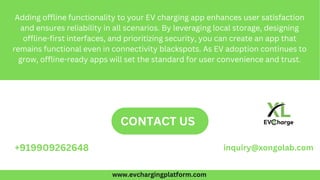How to Develop Offline Functionality for EV Charging Apps | PPT