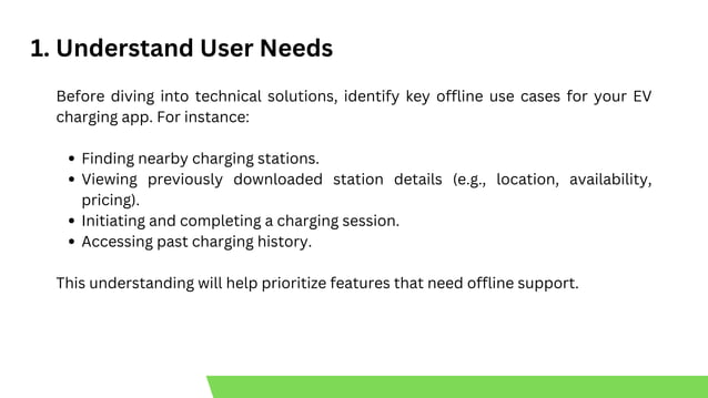 How to Develop Offline Functionality for EV Charging Apps | PPT