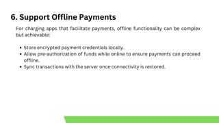 How to Develop Offline Functionality for EV Charging Apps | PPT