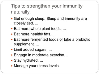 How to develop our immunity - covid 19 | PPT