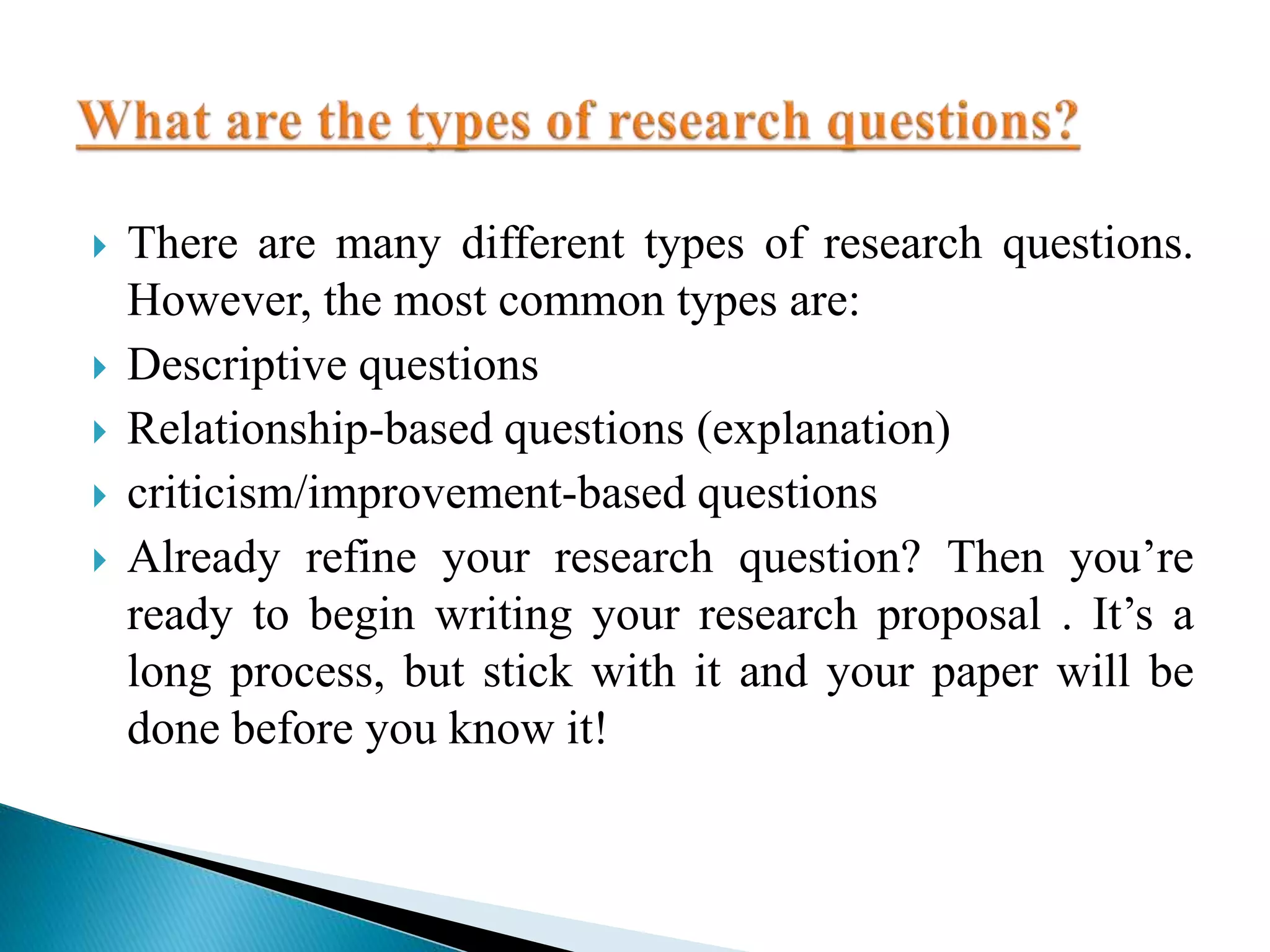 How to develop research question | PPTX