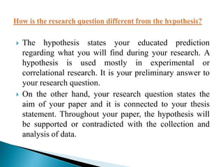 How to develop research question | PPTX