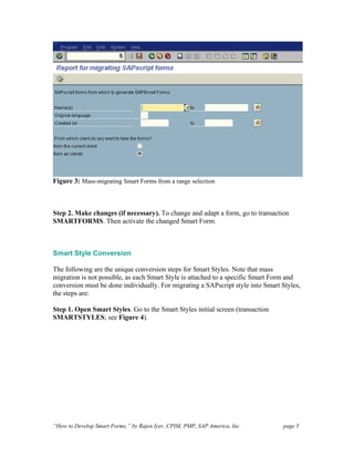 How to develop_smart_forms_01 | PDF