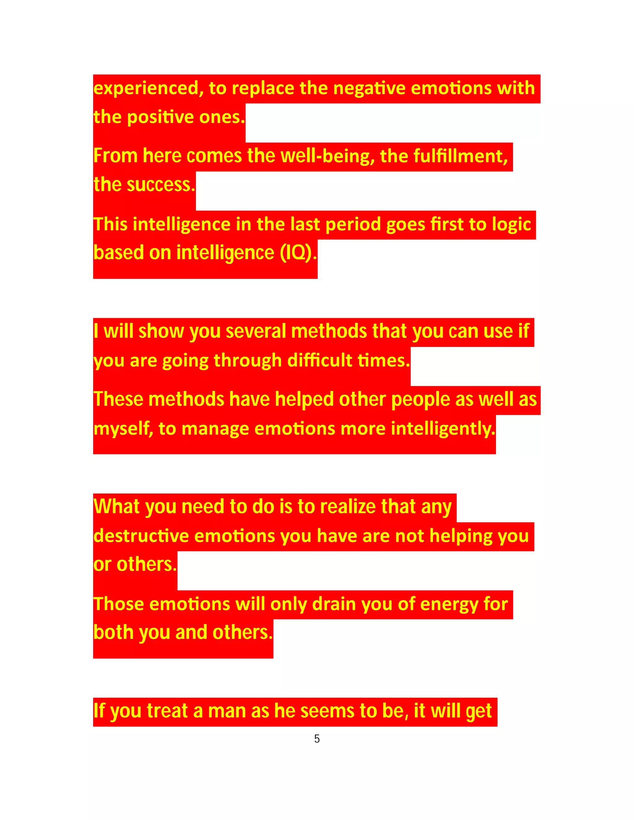 How to develop your emotional intelligence | PDF