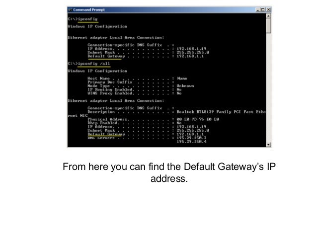 How To Default Gateway