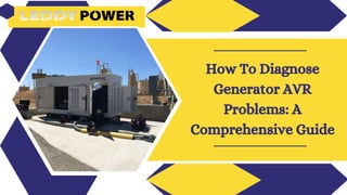 How To Diagnose Generator AVR Problems A Comprehensive Guide | PPTX | Science