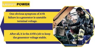 How To Diagnose Generator AVR Problems A Comprehensive Guide | PPTX | Science
