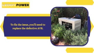 How To Diagnose Generator AVR Problems A Comprehensive Guide | PPTX